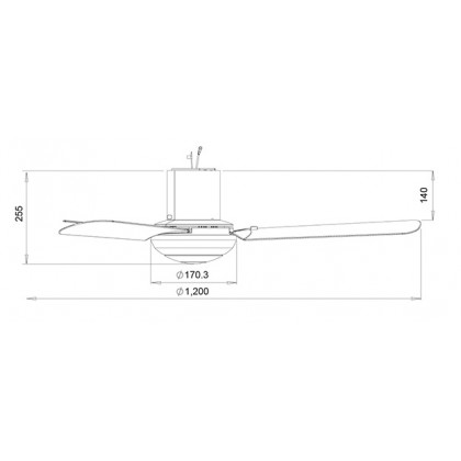 Panasonic Bayu 3 Blades Ceiling Fan | Shelly Lighting