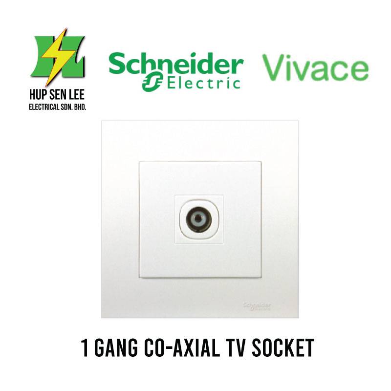 SCHNEIDER C-VIVACE SWITCHES & SOCKET (WHITE)