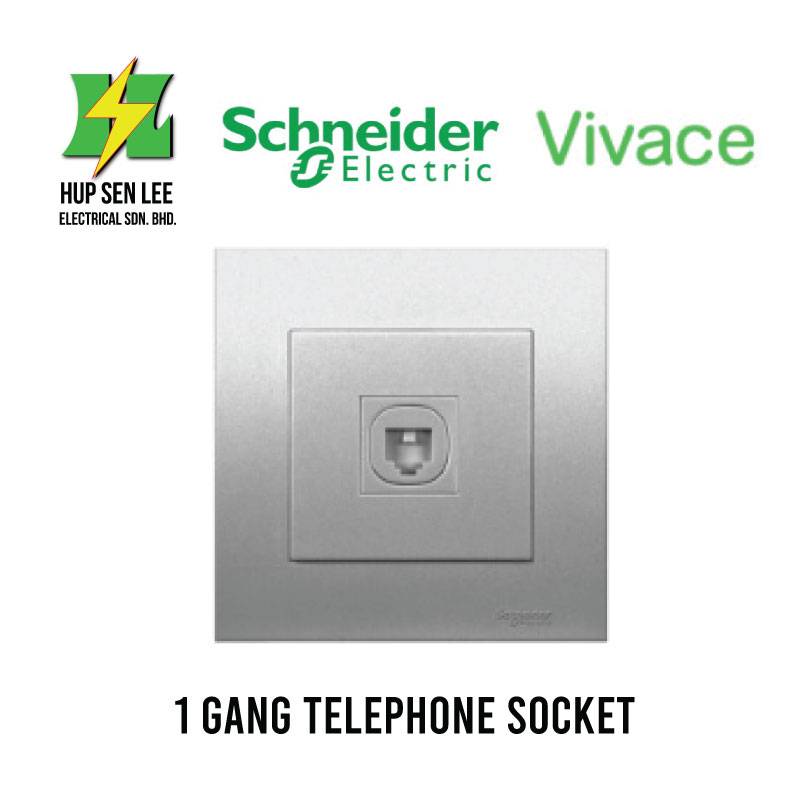 SCHNEIDER C-VIVACE SWITCHES & SOCKET (SILVER)