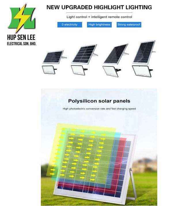 HSL LED 50w / 100w / 200w / 300w SOLAR ENERGY FLOOD LIGHT / SPOT LIGHT