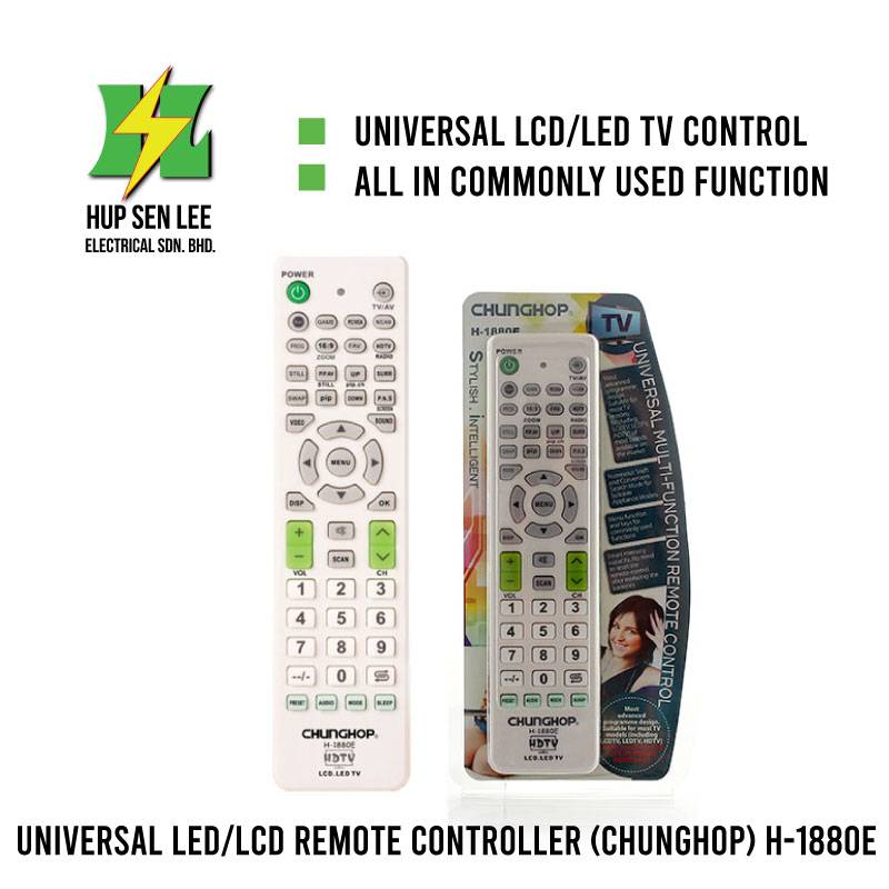 UNIVERSAL TV MULTI-FUCTION REMOTE CONTROL (CHUNGHOP) - H1880E