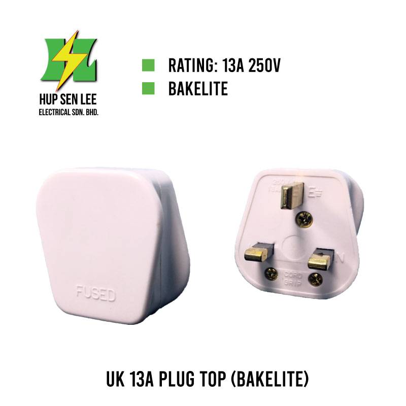 High Quality UK 13A Plug Top (Bakelite)