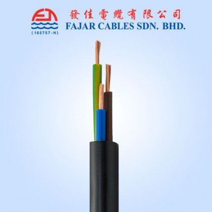 FAJAR 5 CORE TRS SYNTHETIC RUBBER FLEXIBLE CABLE (BLACK) - 100 METERS