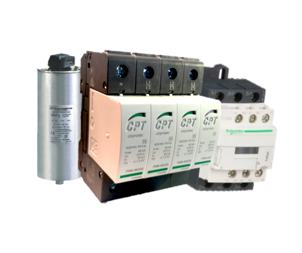 CONTACTOR & CAPACITOR BANK & SURGE PROTECTOR