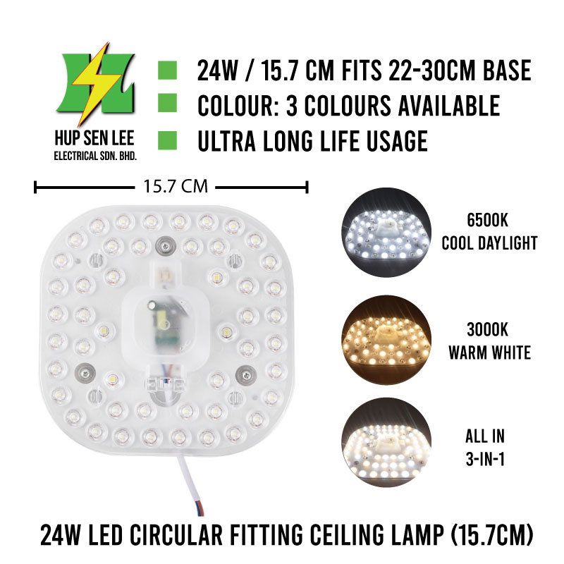 24W Magnetic Square Module Ceiling Light Replacement